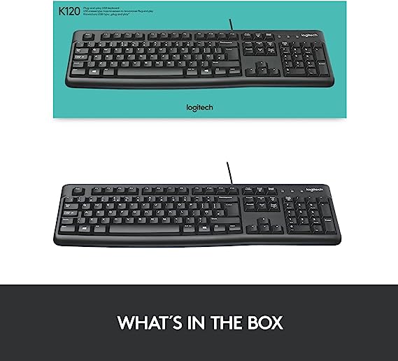 Logitech K120 Wired Keyboard USB (920-002495) - Magsys